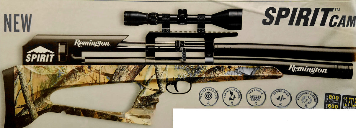 Remington Spirit Camo PCP Air Rifle – Sunderland Airguns