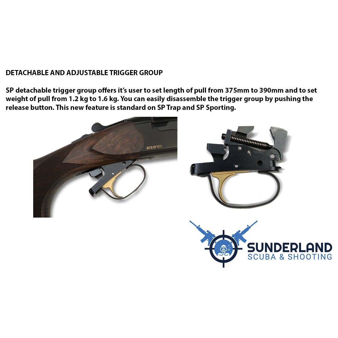 ATA Arms SP Black - Adjustable Sporter -12G – Sunderland Airguns